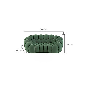 1987vroma Italian Roach Castle Bubble Sofa! Unique appearance, perfect blend of light luxury, personality and creative elements, minimalist design. (Double Seat)
