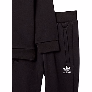 adidas Originals unisex child Adicolor Crew Set Track Suit, Black1, X-Small US
