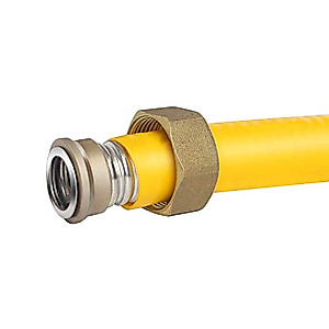 3/4" Tubing Pipe KIT 150ft,Corrugated Stainless Steel Tubing with 2 Male Fittings (150FT)