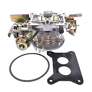 GELUOXI 2 Barrel Carburetor Carb 2100 2150 A800 Replacement for Ford 289 302 351 Mustang Cu Jeep Engine F100 F250 F350 Jeep 360 Cu Electric Choke Carb with Mounting Gasket