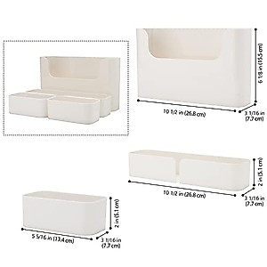 Poeland Floating Shelf Wall Mounted Non-Drilling Adhesive Bathroom Organizer Ledge Shelf for Home Decor/Kitchen/Bathroom Storage