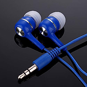 Wholesale Bulk Earbuds Headphones 100 Pack Multi Colored for School Classroom Students Kids Children Teen and Adult