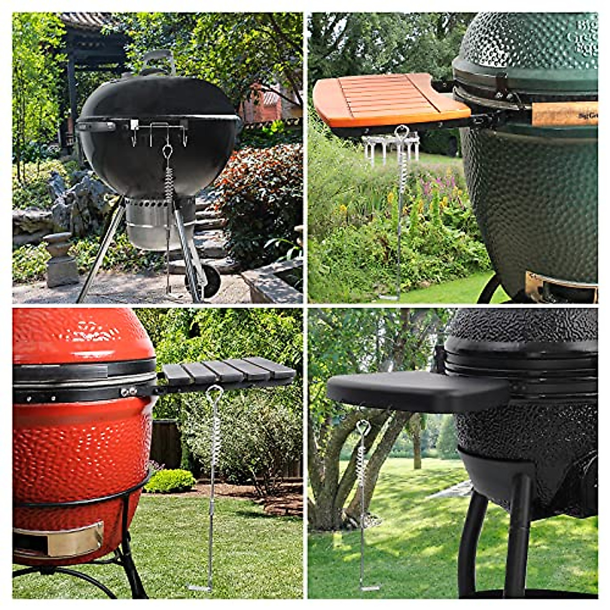 FIRELOOP 20“ Ash Tool Poker for Big Green Egg Grill，Big Green Egg Parts Accessories Ash Tool for Big Green Egg, Kamado Joe and Other Charcoal Grills