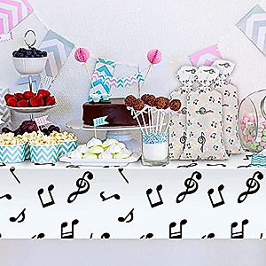 Lecpeting 100 Pcs Music Notes Treat Bags Music Cellophane Candy Bags Plastic Goodie Storage Bags Musical Party Favor Bags with Twist Ties for Music Theme Birthday Party Supplies