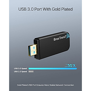 BrosTrend Linux USB WiFi Adapter 1200Mbps Supports Ubuntu, Mint, Kali, Debian, Kubuntu and BrosTrend 650Mbps Linux WiFi Adapter