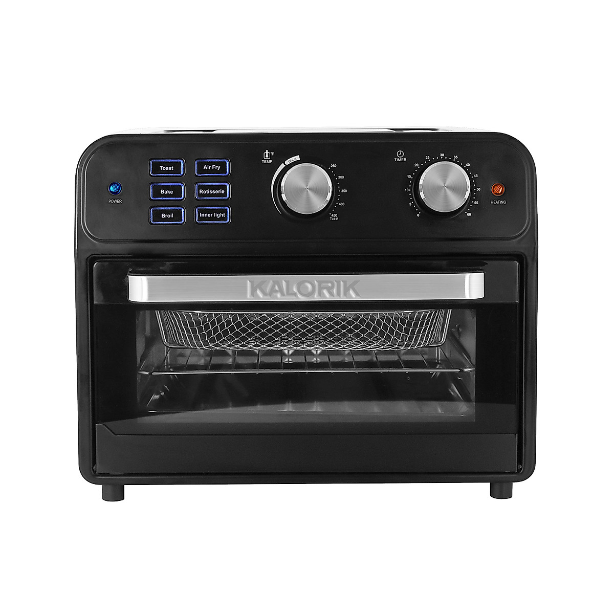 Kalorik AFO 46110 BK 22 Quart Digital Air Fryer Toaster Oven, Black