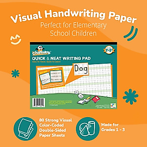 Channie's Visual Handwriting Worksheet for 1st - 3rd Grade | Handwriting Simplified! Visual Writing Tools for Kids | Handwriting Practice for Kids, Kids Writing Book, Practice Writing Book for Kids