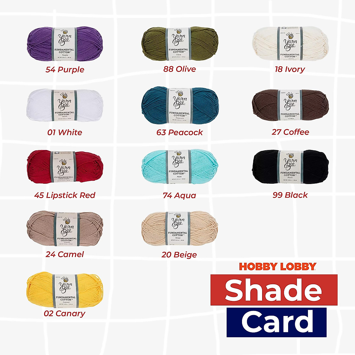 Yarn Bee 4 - Medium Yarn for Crocheting & Knitting – Soft Yarn Skein – 164 Yards of Mercerized Cotton Yarn for Crocheting Blankets, Hats, & More – Craft Supplies for Handcrafting, Beige