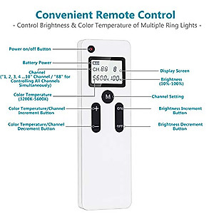 Neewer 2 Packs Advanced 2.4G 660 LED Video Light Photography Lighting Kit, Dimmable Bi-Color LED Panel with LCD Screen, 2.4G Wireless Remote and Light Stand for Portrait Product Photography
