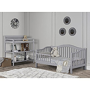 Dream On Me Austin Toddler Day Bed in Pebble Grey, Greenguard Gold Certified