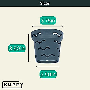 Kuppy Drying Rack for Water Bottles and - Modern Design for Faster Drying - Fits HydroFlask, Yeti, Simple Modern, Camelbak, Hydracy, FrostBuddy and More (Green 4 Pack)