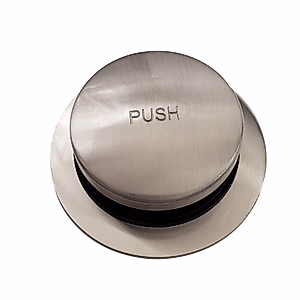 Westbrass Tip-Toe Sch. 40 PVC Bath Waste with One-Hole Elbow, Stainless Steel, D49321-20