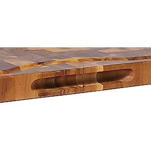 Lipper International 1260 Acacia Supreme End Grain Cutting and Carving Board with Juice Groove, 24" x 16" x 1"