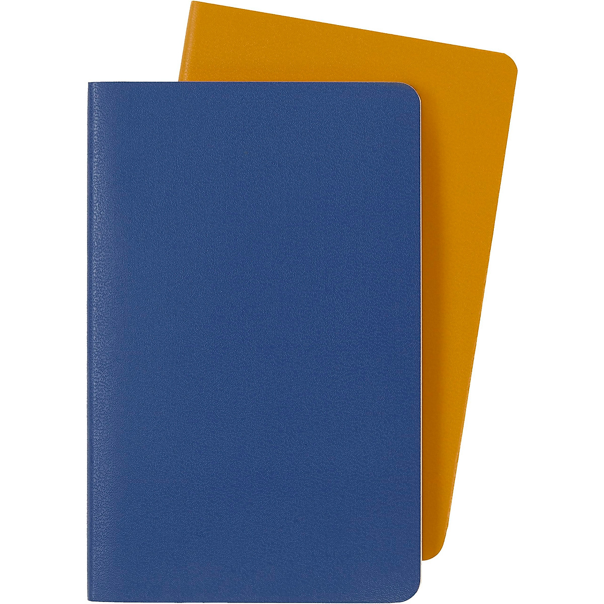 Moleskine Volant Journal, Soft Cover, Pocket (3.5" x 5.5") Ruled/Lined, Forget-Me-Not Blue/Amber Yellow, 80 Pages (Set of 2)