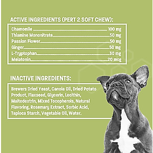 Pet Health Pros Melatonin Calming-Pro Dog Calming Chews for Dogs - Made with Chamomile, Ginger and Melatonin - Dog Calming Chews for Dogs Anxiety and Stress - Storms, Fireworks and Travel - 60 ct