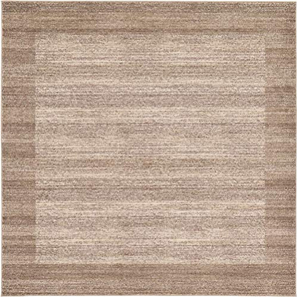 Unique Loom Del Mar Collection Area Rug - Abigail (7' 10" Square, Beige/ Ivory)