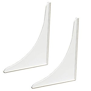 EZ-FLO 7 x 9 Inch White Bathroom Shower Splash Guard, Pack of 2, 15261