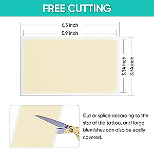 iTecFreely Tattoo-Cover-Up Sweatproof-Waterproof-Tattoo-Cover-Up-Tape Ultra-Thin-Invisible-Breathable-Patch-Concealer-Sticker-Suitable-for-Spot-and-Scar