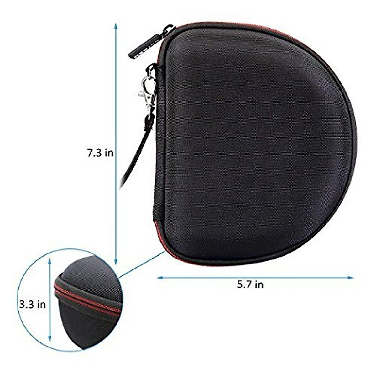 LTGEM Headphone Case for Beats Studio3/Solo3/Solo2/Solo Pro Wireless On-Ear Headphones - Travel Carrying Storage Bag(Case Only)
