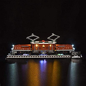 T-Club Led Light Kit for Lego Creator 10277 Crocodile Locomotive Model Building Blocks (Not Include Lego Model)