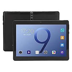 PUSOKEI Tablet 10 Inch, Android 10.0 Tablets, 3GB RAM 32GB ROM 128GB Expand, 8 Core CPU, HD IPS Touch Screen, 5MP Camera, Dual SIM Slot, 2.4G/5G WiFi, BT, 6000mah Battery(Black)