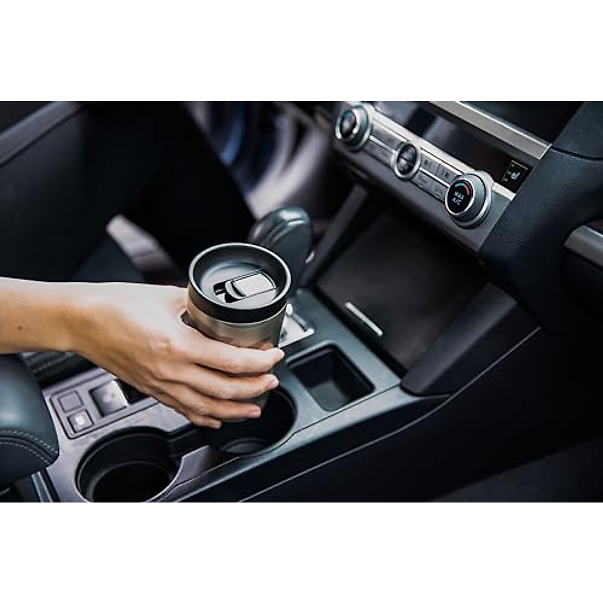 Ello Jones Stainless Steel Travel Coffee Mug -Travel Tea Mug, 11oz, White Speckles