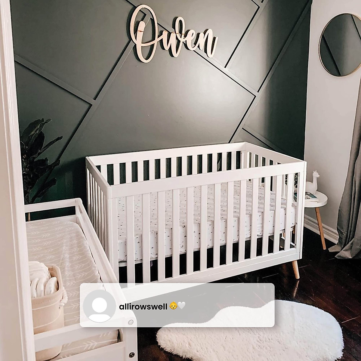 Delta Children Essex 4-in-1 Convertible Baby Crib, Bianca White with Natural Legs