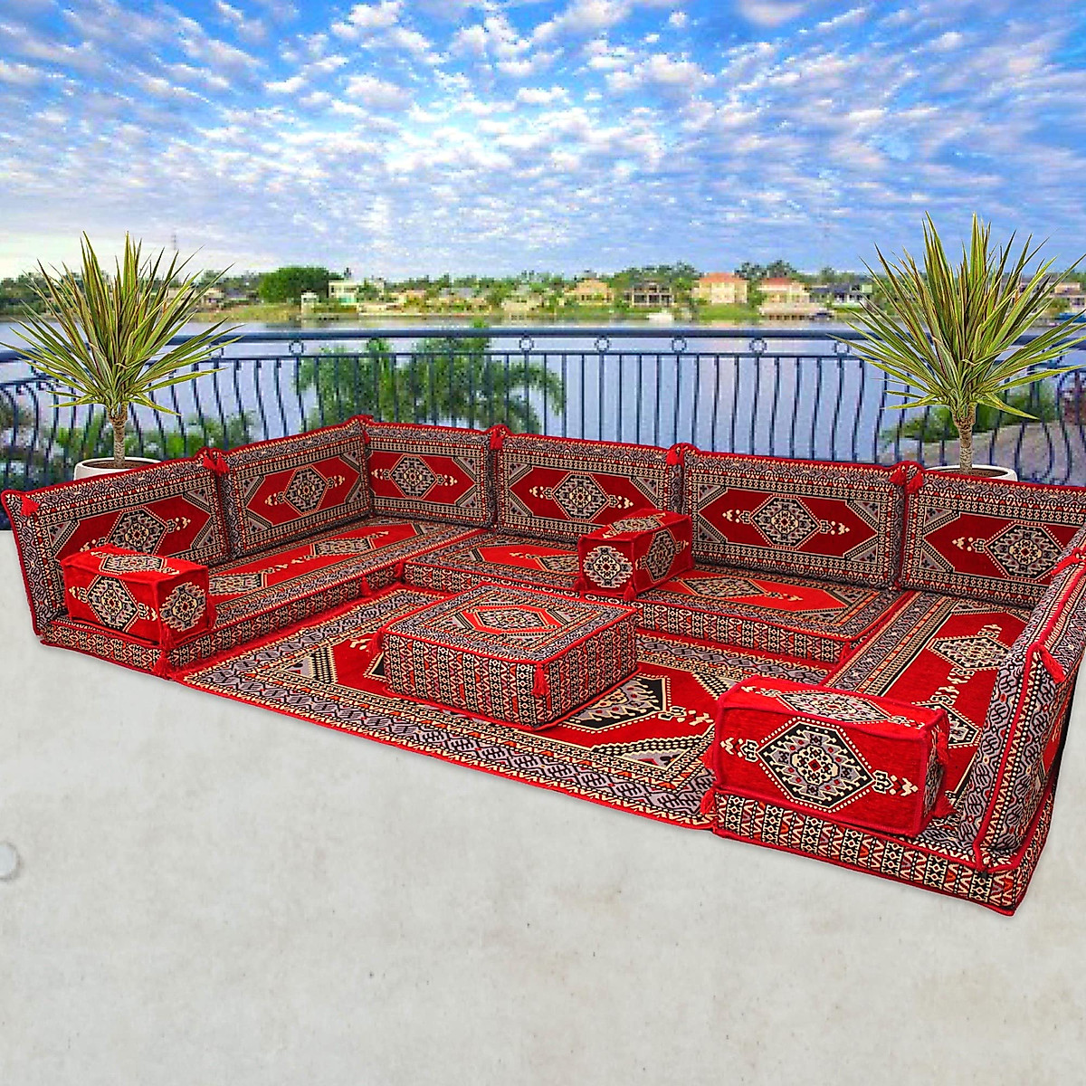 Arabic U Shaped Sofa Set, Arabic Floor Seating, Arabic Floor Sofa, Arabic Majlis Sofa, Bench Cushions, Seating Cushions, Arabic Couches