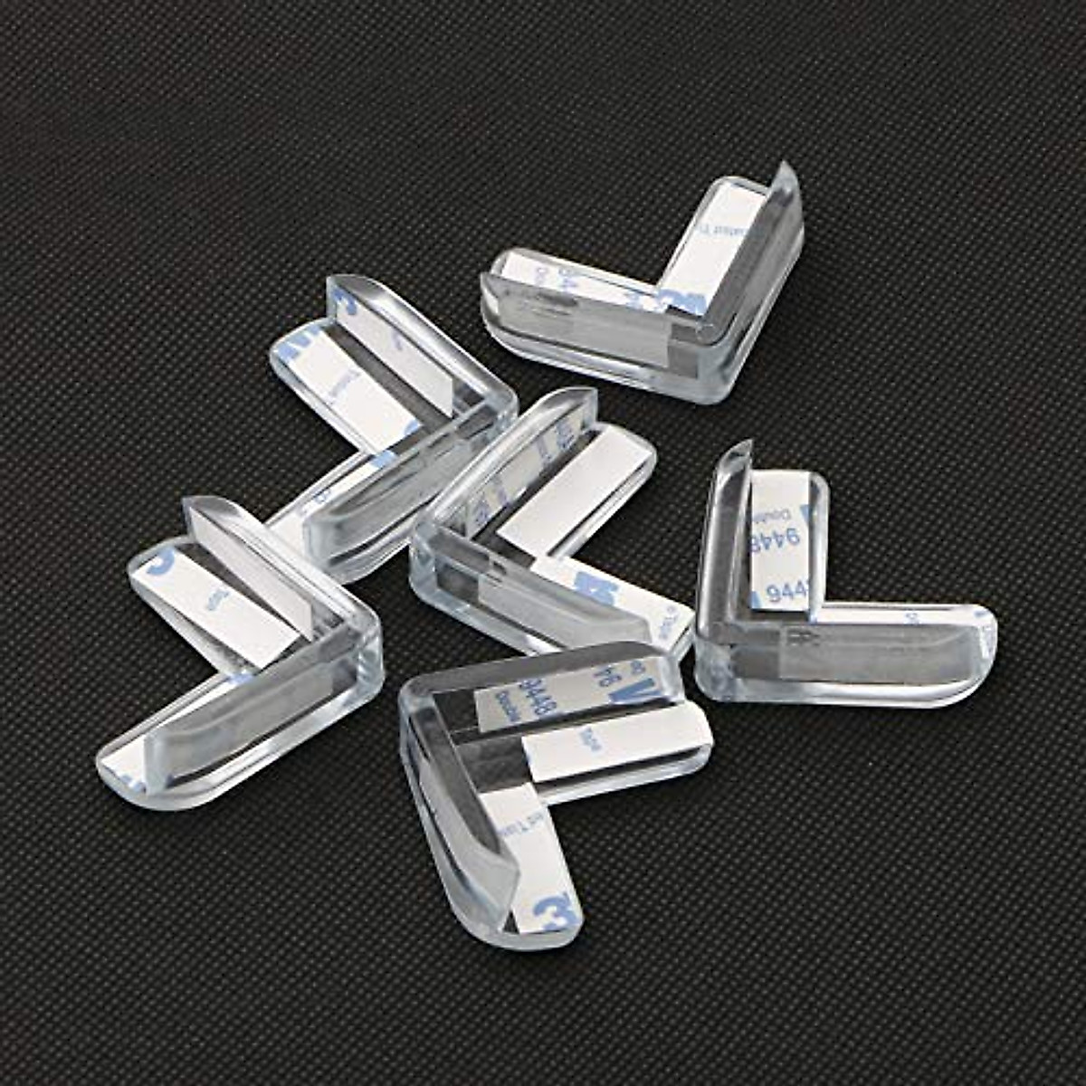 Pxyelec Clear Corner Guards, Corner Protectors, Furniture Tables & Sharp Corners Edge Safety Bumpers, for Child Head Injuries Corner Guards Anti-Collision Angle with Adhesive Gel Pack of 20