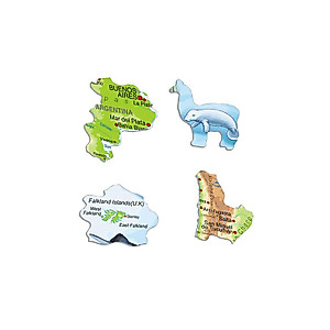 Larsen Puzzles South America Map with Animals 65 Piece Children's Educational Jigsaw Puzzle