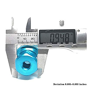 WADEKING Bike Pegs 4.3" Length, Fit 3/8 inch Axles, for Freestyle BMX Bikes and All Kinds of Bicycles, Durable, Stylish Non-Slip Carving（2 Pieces）(Light Blue)