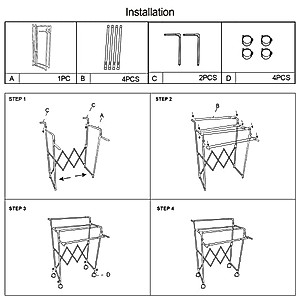 RYGOAL Clothing Racks for Hanging Clothes, 3 Tier Heavy Duty Garment Rack with Retractable Hanging Pole and 360° Rolling Casters, Multifunctional Bedroom Clothes Rack Freestanding Closet Wardrobe Rack