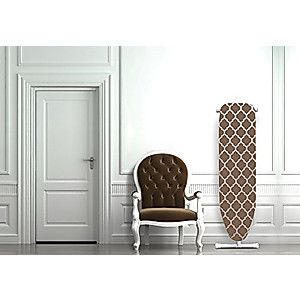 Mabel Home Ironing Board, Made in Europe by Mabel Home, Adjustable Height, Extra Thick Heavy Duty Padded Cover, Extra Cover Included (3 Different Models & Sizes) (T-Leg (53" x 14"))