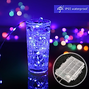 Color Changing Fairy Lights LED String Lights with Remote, 16.4FT 2 Pack Twinkle Lights USB Plug or Battery Powered, Outdoor Waterproof Christmas Decorations for Bedroom Wedding Party Indoor…