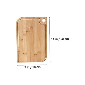 UPKOCH 1pc Cutting Board Wooden Cutting Boards Fruit Trays Fruit Platter Wood Chopping Mats Veggie Tray Vegetable Cutting Wood Pastry Mat Chopping Board Kneading Board Complementary Food