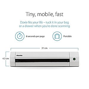Doxie Go SE - The Intuitive Portable Document Scanner with Rechargeable Battery and Easy Software for Home, Office, or Work from Home