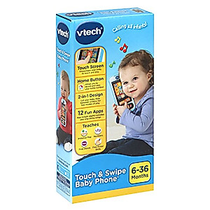 VTech Touch and Swipe Baby Phone, Blue