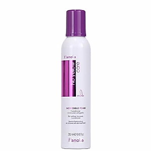 Fanola No Yellow Incredible Foam - Purple Hair Conditioner Mousse Toner With Violet Pigments Removes Yellow And Brassiness On Bleached, Blonde Or Highlighted Hair 8.4oz