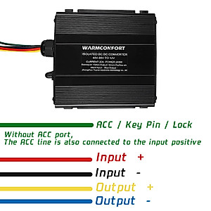 48V 60V 72V to 12V 50A Buck Converter 600W Step Down DC to DC Converter Transformer Reducer for Golf CART Scooters & Bicycles