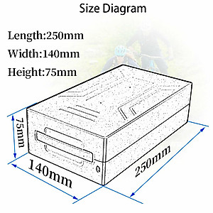13S 6P 48V Electric Bike Lithium Battery Case with 20A Balance BMS Including Holder Nickel For E-Soccter Battery 48V Use DIY Battery Storage Box in Series Plastic Batteries Case for 18650 Battery