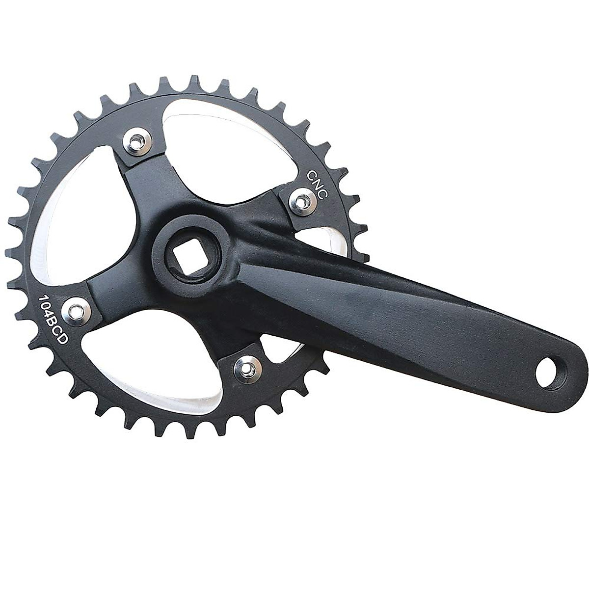 GANOPPER BMX Crankset Bicycle Crank Arm Set 152mm MTB Cranks 32T Mountain Bike Crankset