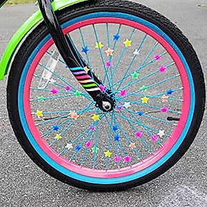 Yun River Kids' Bike Spokes Decoration / 105pcs Star Shaped Bicycle Spokes Plastic Beads