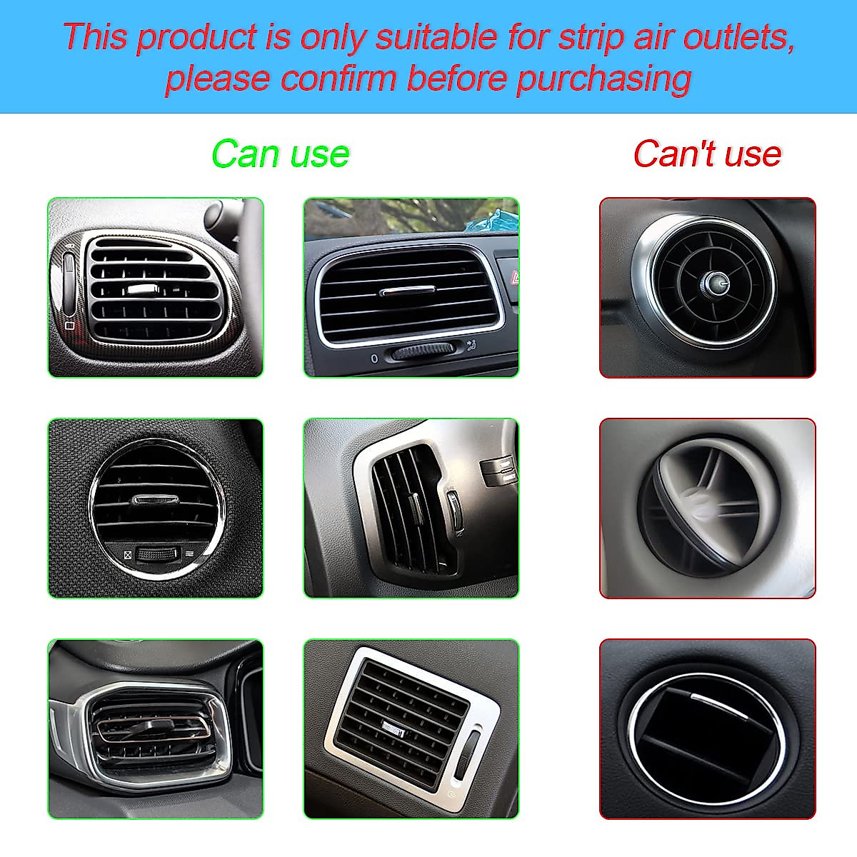 8sanlione 20PCS Car Air Conditioner Decoration Strip, Auto Air Vent Outlet Chrome DIY Trim Strips, Waterproof Moulding Bendable Protection Strip Line, Car Decor Accessories for Most Cars (Pink)