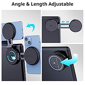 Wireless Car Charger Mount for Tesla Model 3/X/Y/S with Max 15W Fasting Charging Magnetic Car Phone Holder Mount, Compatible with Magsafe Cases, iPhone 14/13/12 Series