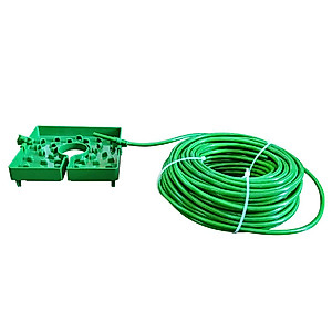 Premium Ultra Flex 100-Foot Roll of Flexible Drip Irrigation & Hydroponic Gardening Micro Tubing 1/4" OD x 3/16" ID, Green Color