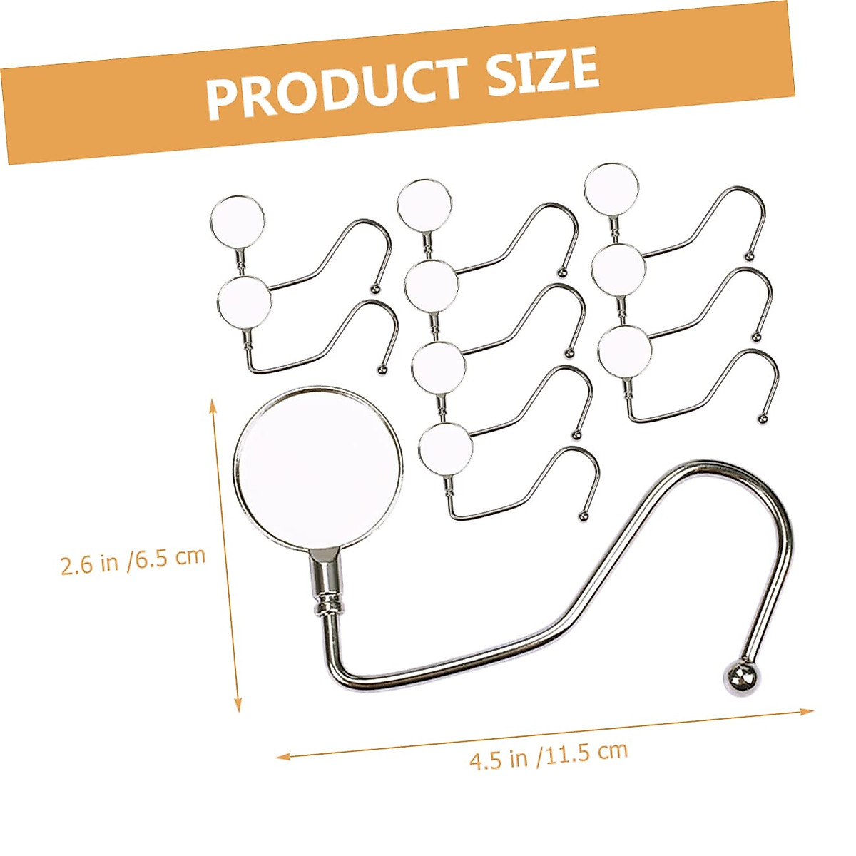 Alipis 30 Pcs Anti-Skid Hook Bags Metal Aluminum Alloy + Iron Student