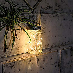 CozyHome 3X Solar Mason jar Lights Outdoor Waterproof | Mason jar Light | Mason jar Lights Solar Powered | LED White Light Jars Outside | Mason jar Solar Lights for Garden or Patio | Mason jar Decor