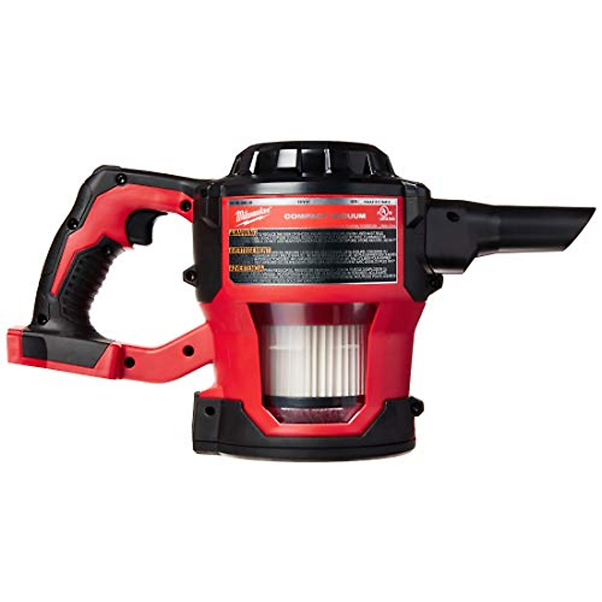 Milwaukee 0882-20 M18 Lithium Ion Cordless Compact 40 CFM Hand Held Vacuum w/ Hose Attachments and Accessories (Batteries Not Included, Power Tool Only)