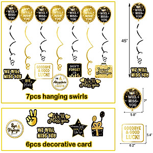 Farewell Party Decorations Supplies Kit, We Will Miss You Decorations, Going Away Party Decorations, Will Miss You Banner, Great for Retirement Farewell Going Away Job Change Party