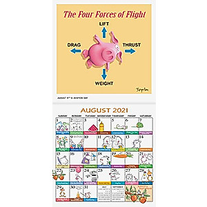 Sandra Boynton's Every Day's a Fabulous Holiday 2021 Wall Calendar